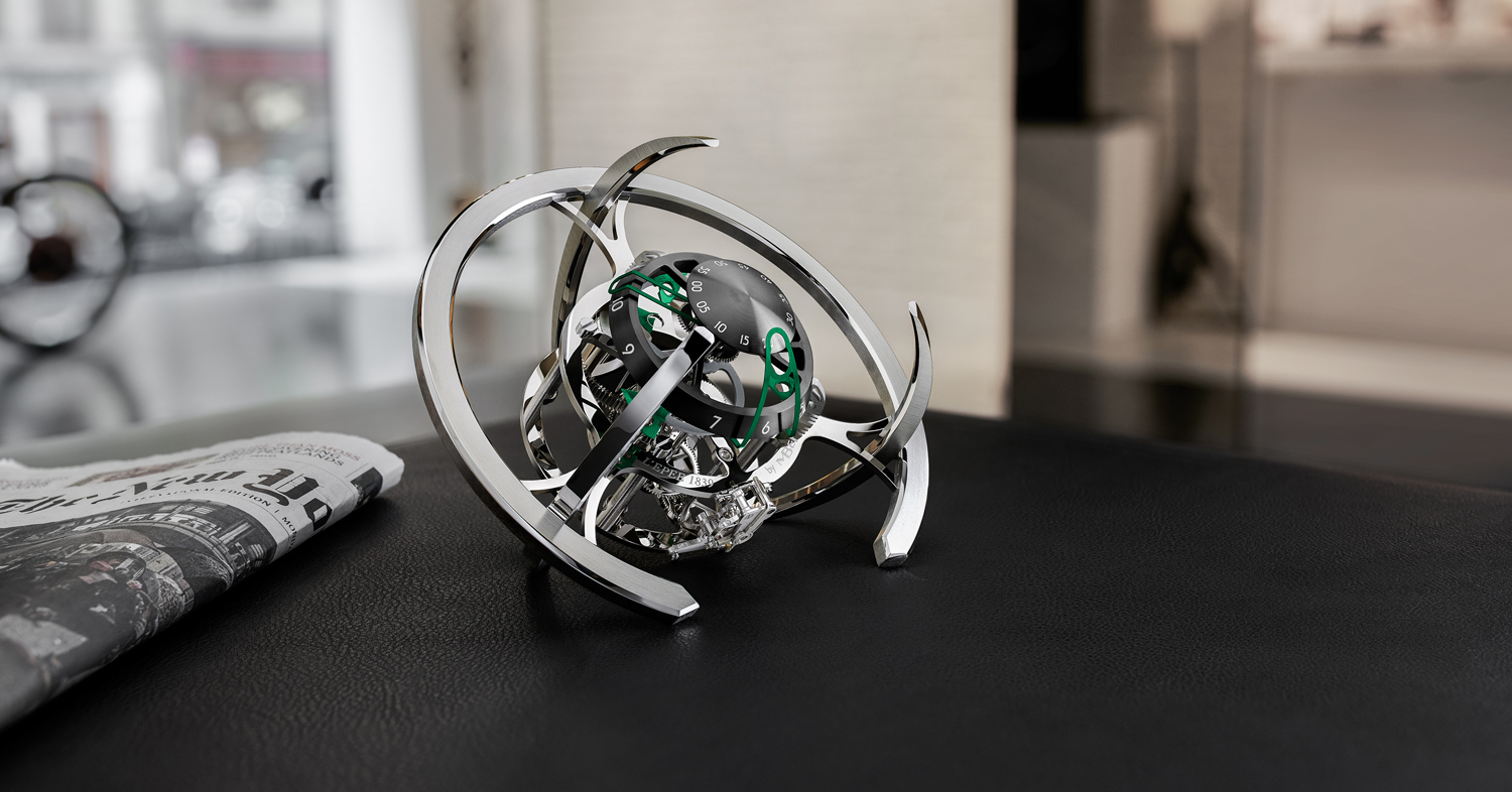 Acquire | MB&F shoots for the moon with its new table clock